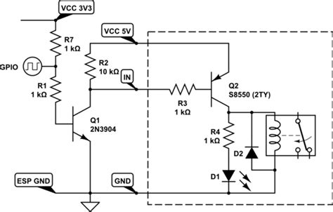 arduino how to drive a relay from esp8266 gpio