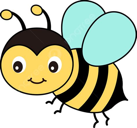 Divertido Lindo Vector Caricatura Bebé Abeja Abeja Clipart Png Abeja