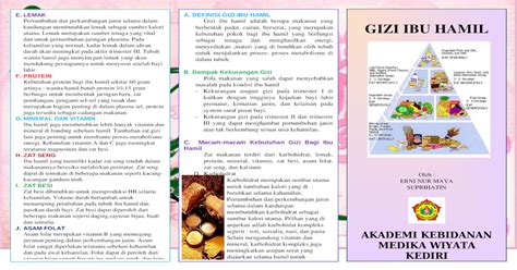 Leaflet Gizi Ibu Hamil
