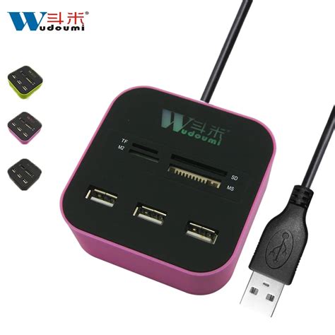 All In One Usb Combo 3 Port Usb Hub 2 0 Hub Multi Usb Card Reader For