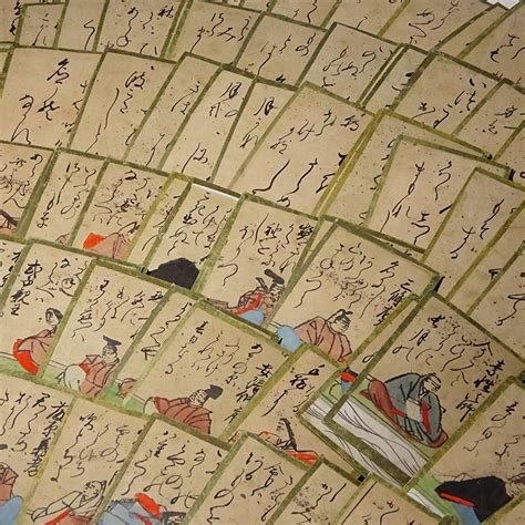 【目立った傷や汚れなし】慶應 江戸時代 紙本手彩色 小倉百人一首 歌がるた 歌留多 黒塗時代箱 の落札情報詳細 ヤフオク落札価格情報 オークフリー