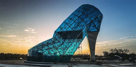 taiwan builds gigantic cinderella inspired glass slipper to lure women