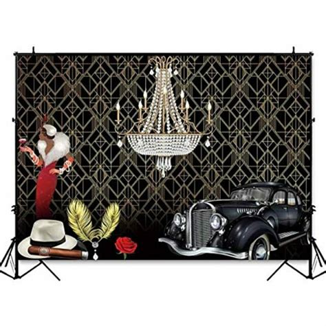 7x5ft roaring 20and39s themed party backdrop great gatsby flapper adult
