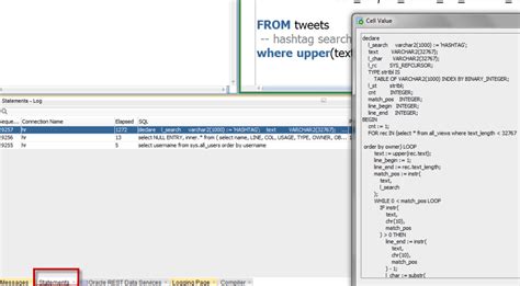 oracle sql developer version 4 2 and code searches
