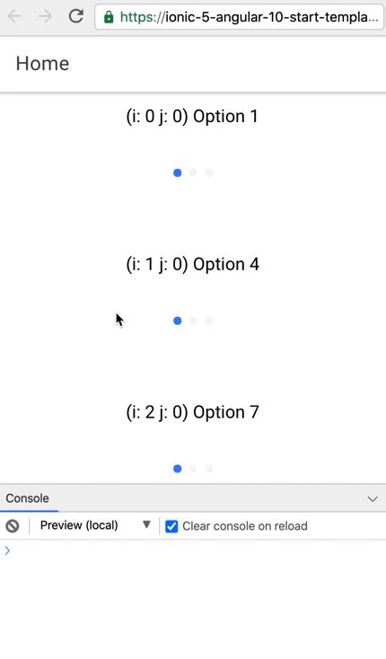 typescript multiple ion slides in loop not providing correct index on