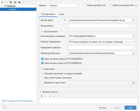python code running assistance intellij idea