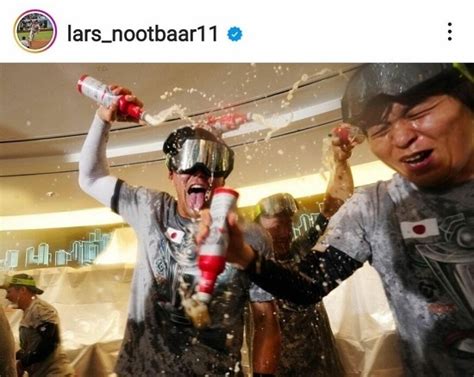 侍ジャパン】ヌートバーの豪快シャンパンファイトが「めっちゃワイルド」水原一平通訳もスゴい顔』by「スポーツ報知」 ヤフコメ・ドットコム