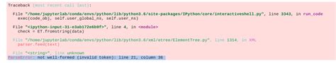 python html xml how to solve an parseerror text stack overflow