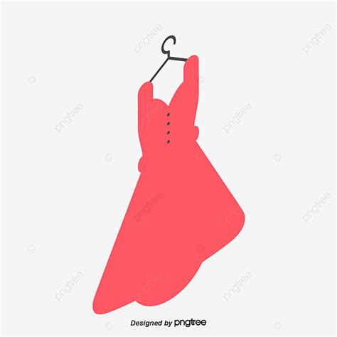 Gambar Gaun Kemerahan Kartun Perempuan Mawar Merah Png Dan Vektor