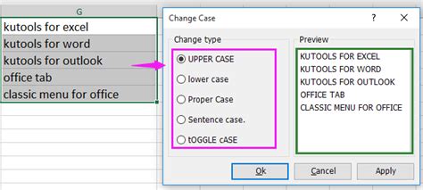 how to force text string to uppercase lowercase proper case in excel