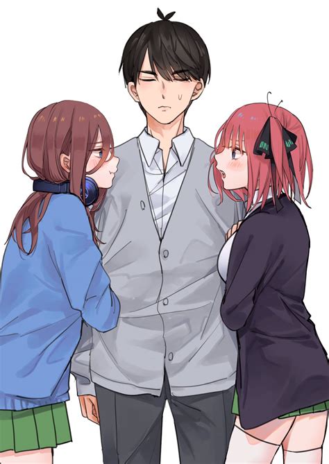 Nakano Nino Nakano Miku And Uesugi Fuutarou Go Toubun No Hanayome
