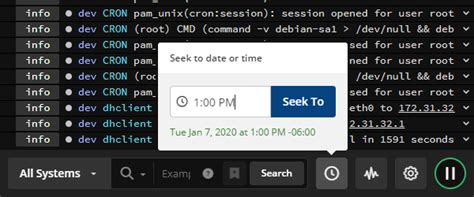 seek by time papertrail