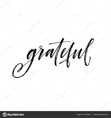 Grateful Hand Lettering ⬇ Vector Image By © Gevko93 Vector Stock