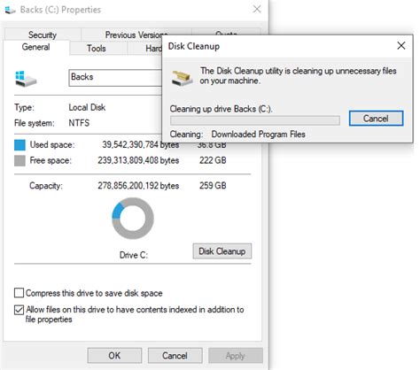 how to view and cleanup temporary files in windows 10