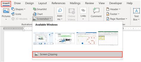how to use the microsoft word screenshot tool laptrinhx