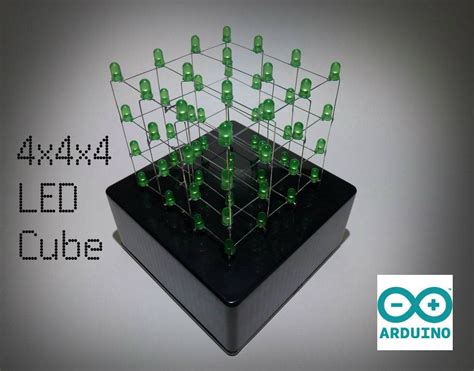 4x4x4 led cube arduino uno 7 steps with pictures