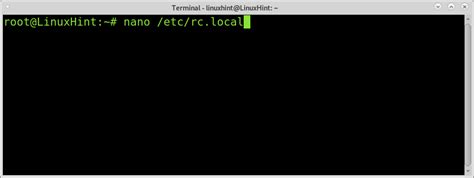 how to use etc rc local at boot