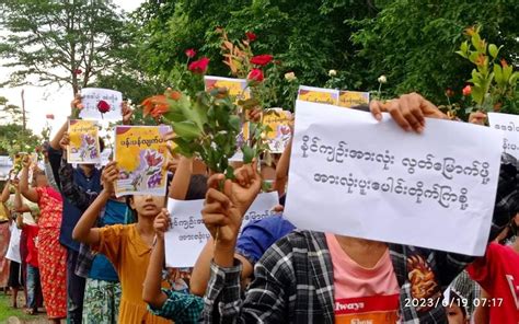 Khit Thit Media On Twitter မြိုင်မြို့နယ် သပိတ် စစ်ကြောင်းက ဒေါ်အောင
