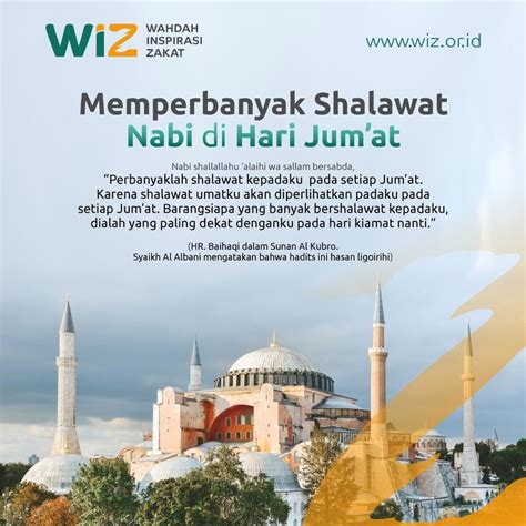 Perbanyak Shalawat Di Hari Jumat Wahdah Inspirasi Zakat
