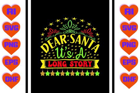 Dear Santa Its A Long Story Graphic By Imranhossen4u · Creative Fabrica