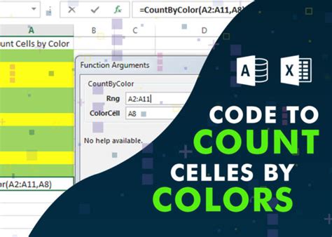 excelsirji vba code to count cells by color