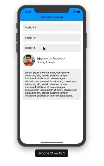 react native scaling npm