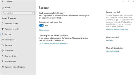 How To Use Windows 10s File History Backup Feature Pcworld