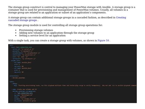 creating storage groups dell powermax ansible modules best practices