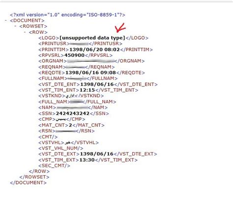 unsupported data type xml output with oracle apex stack overflow