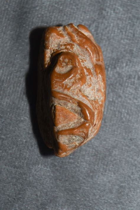 Ancient Artifact Relic Stone Effigy Head Carving Paleolithic Native