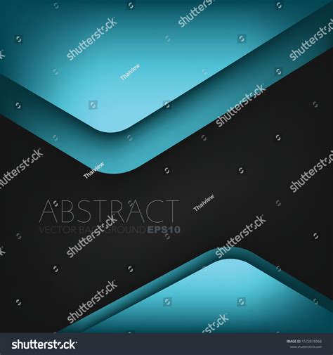 Blue Triangle Geometric Vector Background Overlap Stock Vector Royalty
