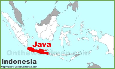 java location on the indonesia map