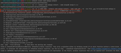 using docker and docker compose with node js and mongodb