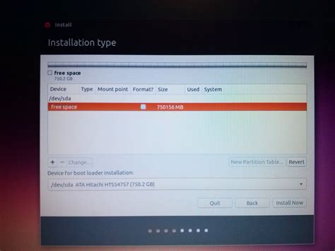 installation error when installing ubuntu alongside