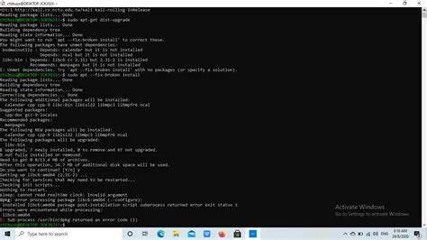 kali linux errors were encountered while processing libc6 amd64