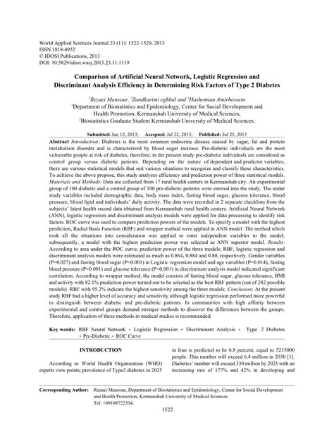 pdf comparison of artificial neural network logistic regression and