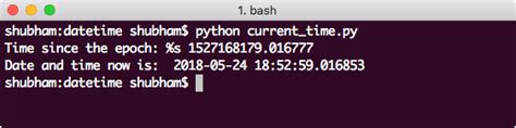 python datetime module linux hint