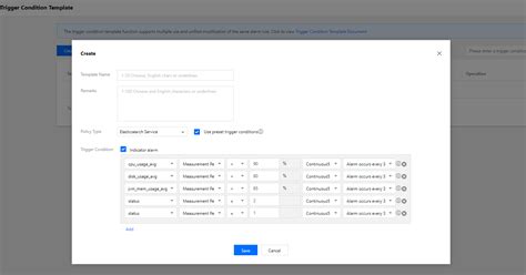 configuring alarms tencent cloud