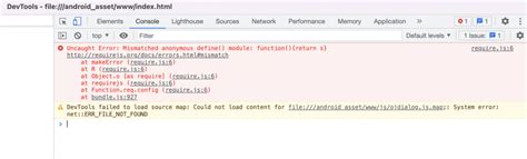 uncaught error mismatched anonymous define module function {return
