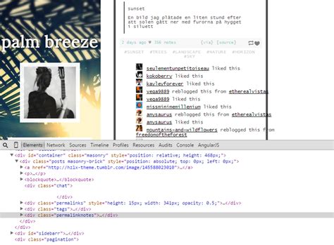 html tumblr permalink page posts overlapping notes