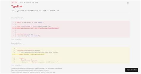react createcontext forked codesandbox