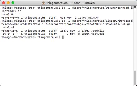 opening files in c in xcode stack overflow