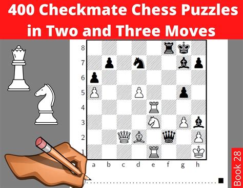 400 Chess Checkmate Puzzles In Two And Three Moves Printable Etsy In