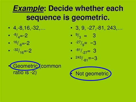 ppt 7 3 analyze geometric sequences and series powerpoint presentation