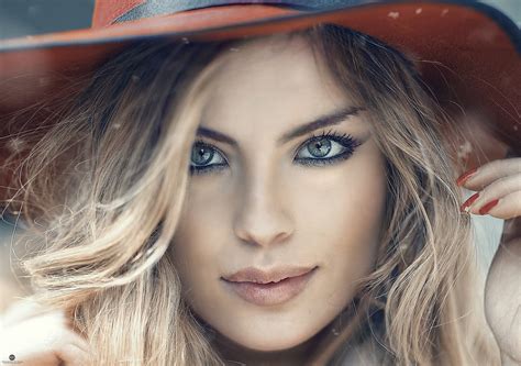 Wallpaper Face Women Model Blonde Long Hair Alessandro Di Cicco