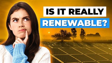 Is Solar Energy Renewable Or Non Renewable Youtube