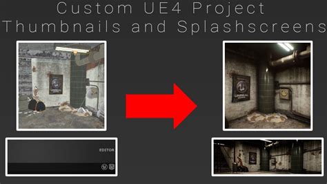 create custom ue4 project thumbnails and splash screens youtube