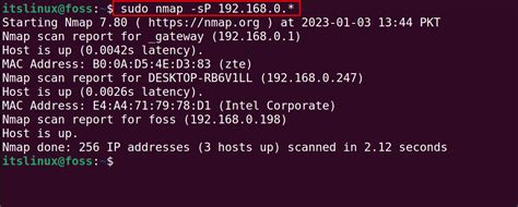 how to scan ip ranges using nmap its linux foss