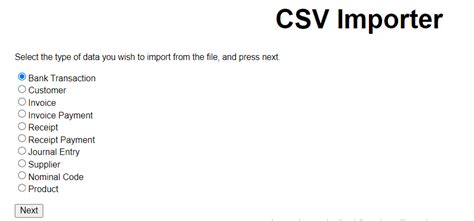 import data using csv files