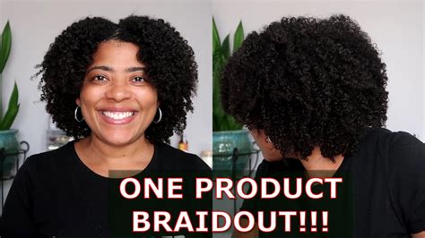 One Product Braid Out Type 4 Low Porosity Natural Hair Youtube